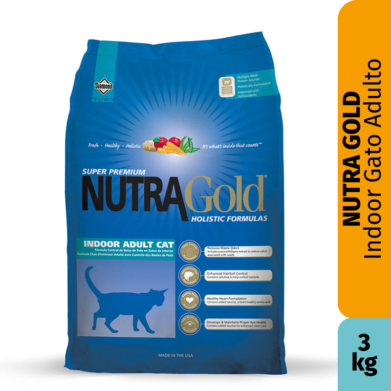 Nutra Gold Holistic Indoor Senior Cat 3kg – Pattytas.app