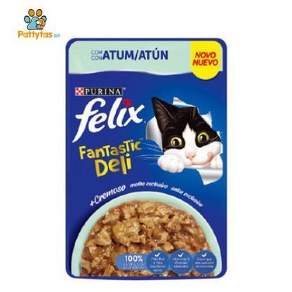 Purina Felix Alimento Húmedo Fantastic Deli con Atún 85g – Pattytas.app